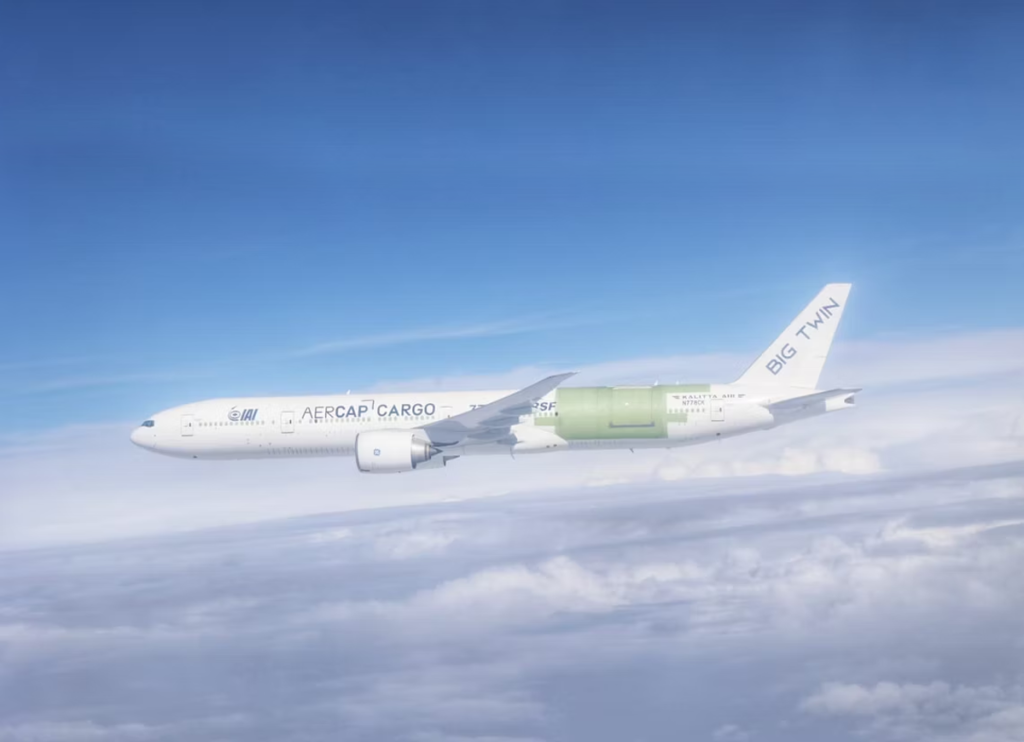 First Converted Boeing 777-300ER Freighter Makes Its Maiden Flight ...